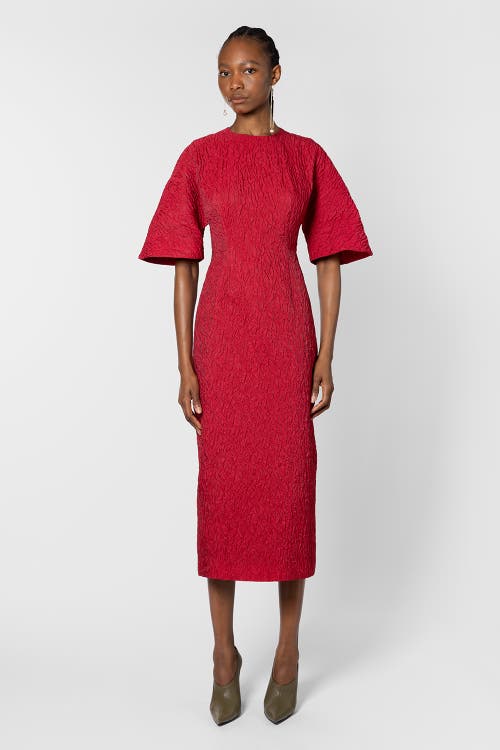 ROKSANDA Falah Cloqué Textured Midi Dress